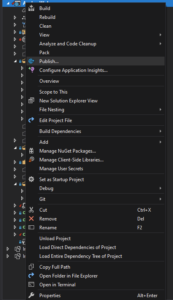 How to build and deploy a three-layer architecture application with C#?