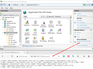 How to build and deploy a three-tier architecture application with C Sharp.