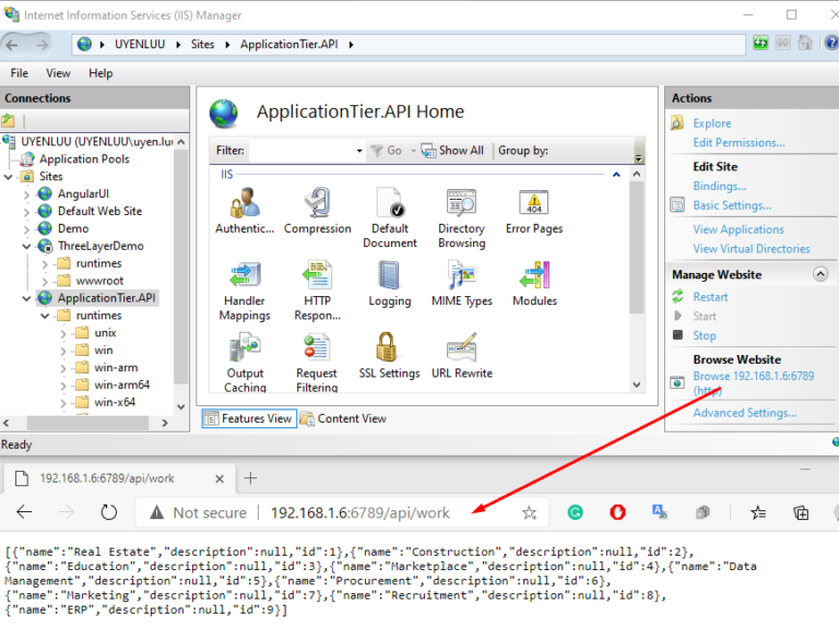 How to build and deploy a three-tier architecture application with C Sharp.