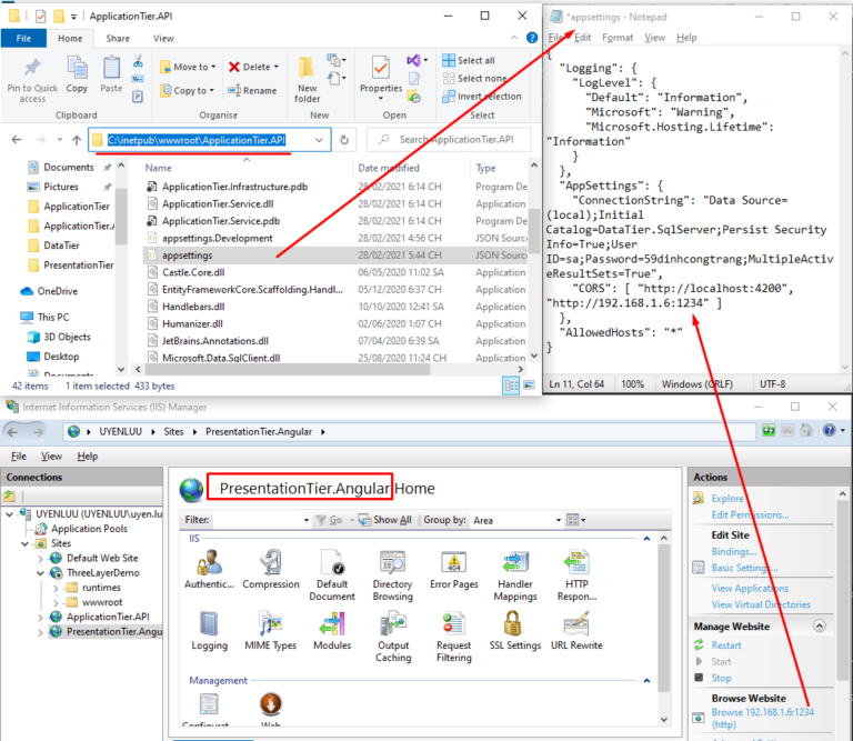 How to build and deploy a three-tier architecture application with C Sharp.