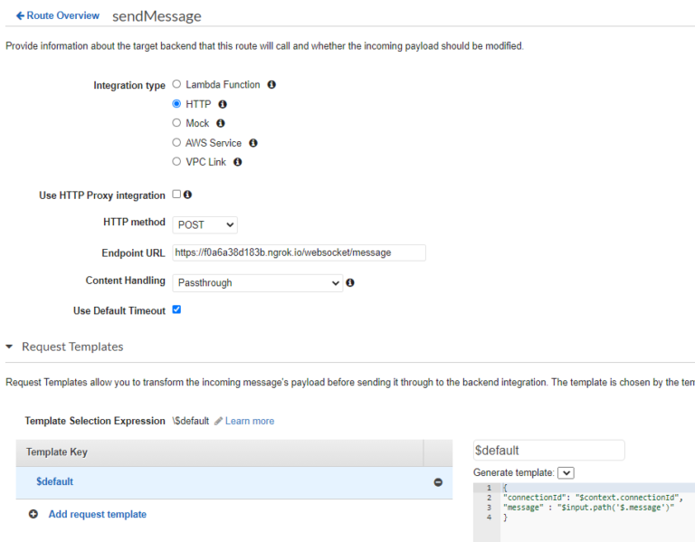 Creating real-time chat applications using WebSocket APIs in API Gateway