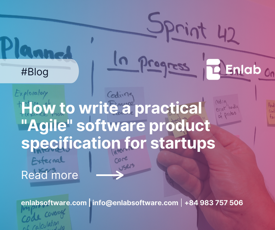 How to write a practical Agile software specification.